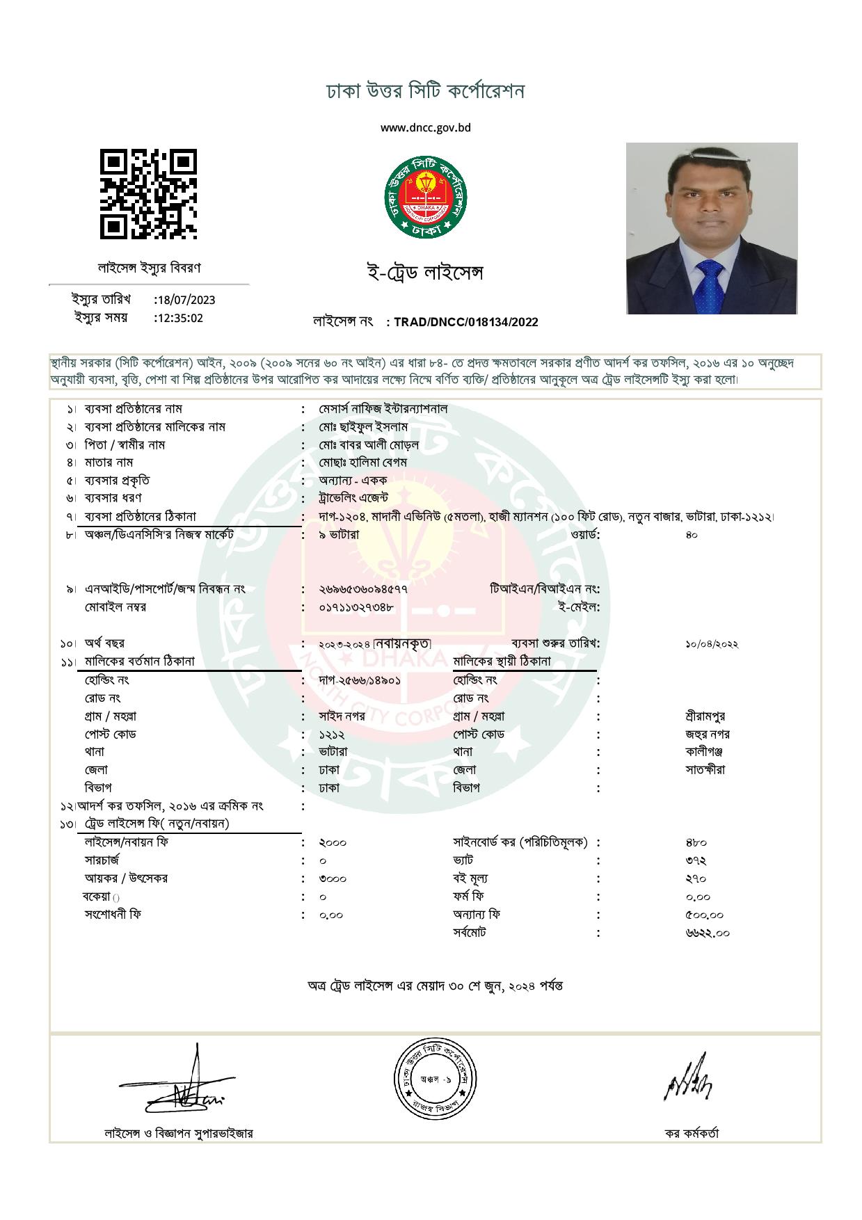 Our Certifications - Nafiz International